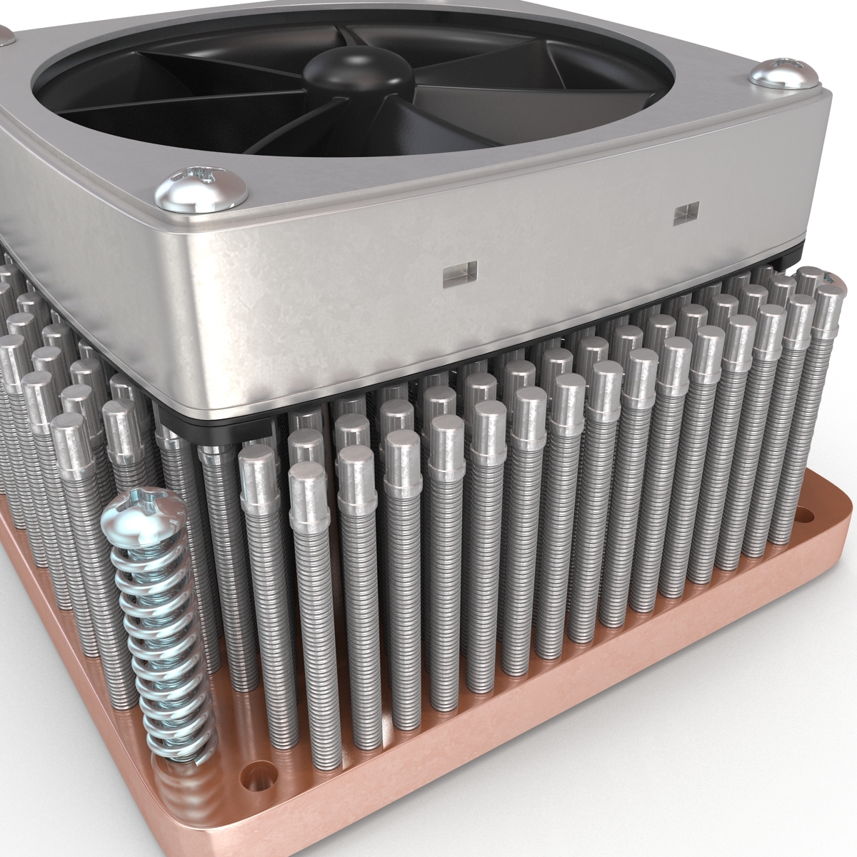3d heatsink fan model