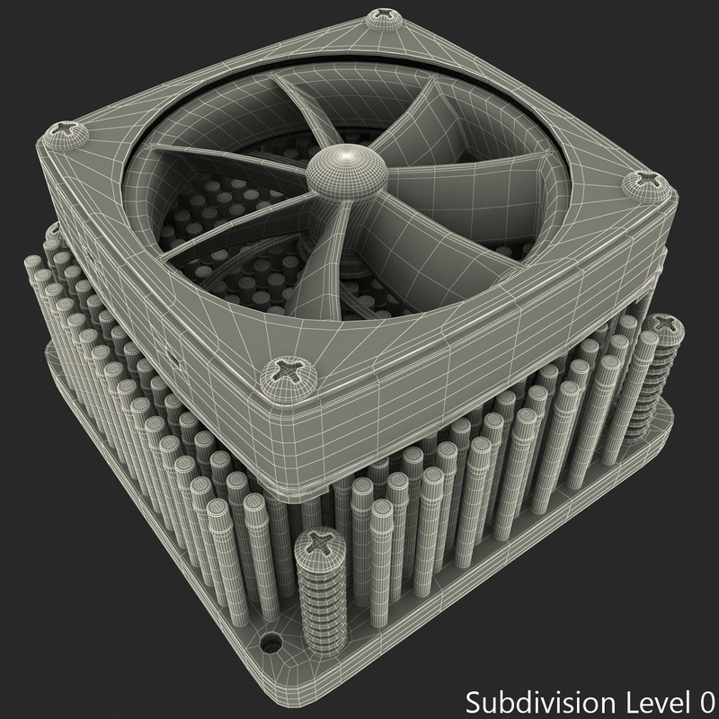 3d heatsink fan model