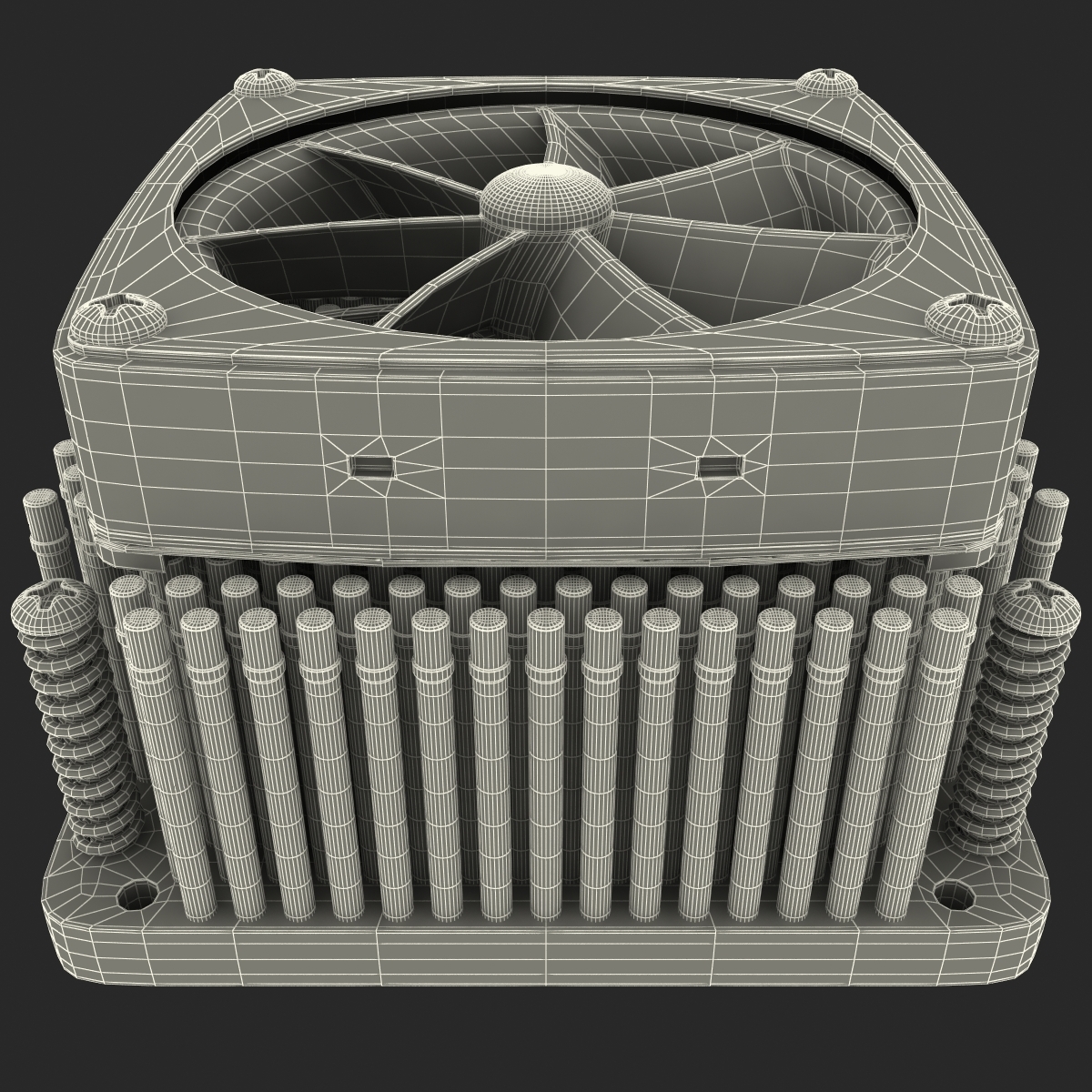 3d heatsink fan model