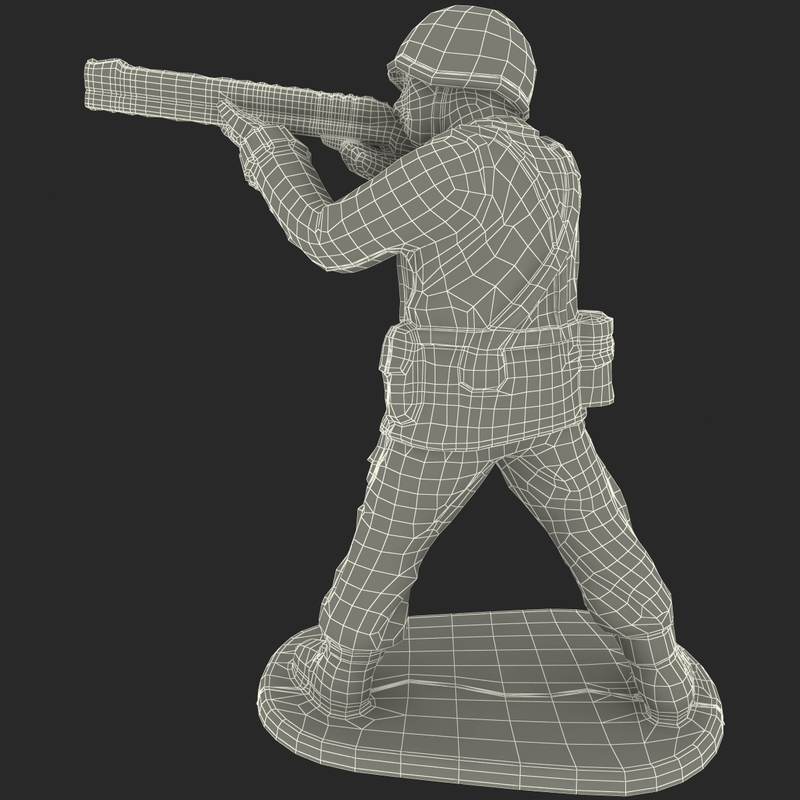 3d plastic army men 2 model