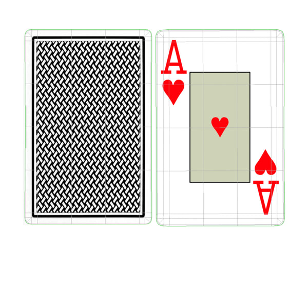 3d playing cards set model