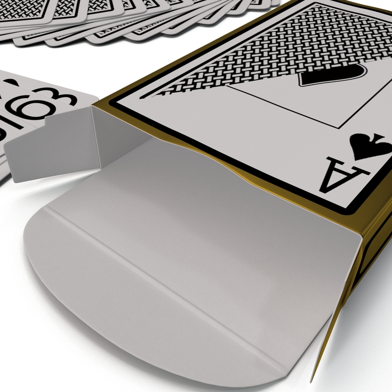 3d playing cards set model
