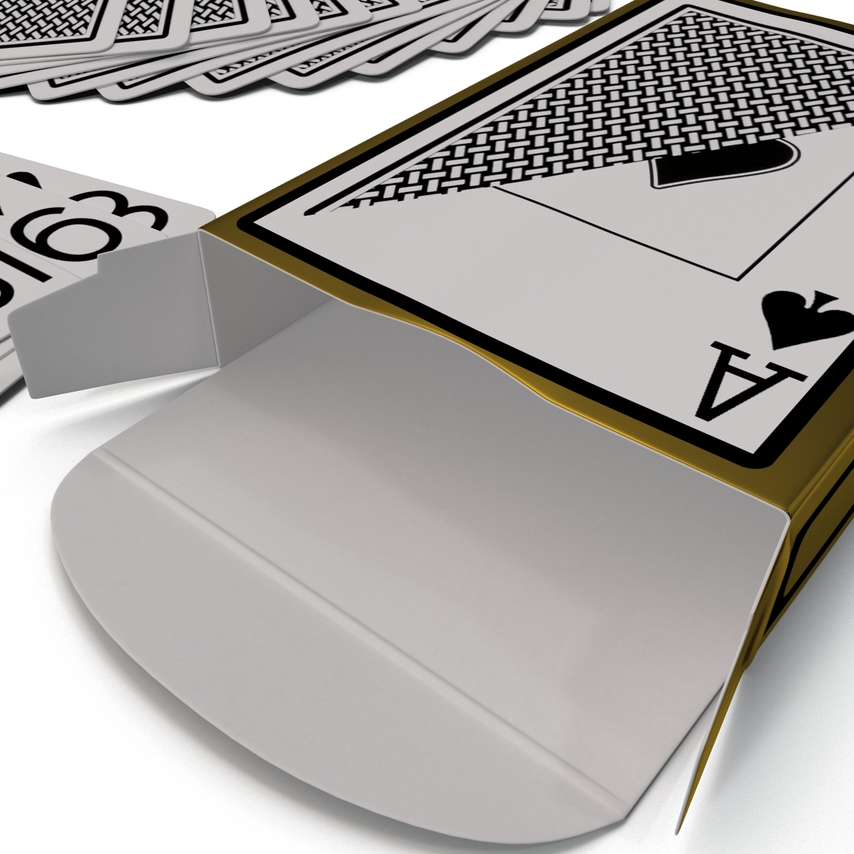 3d playing cards set model