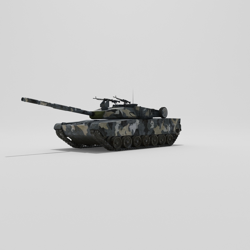 zulfiqar iranian main battle tank 3d max