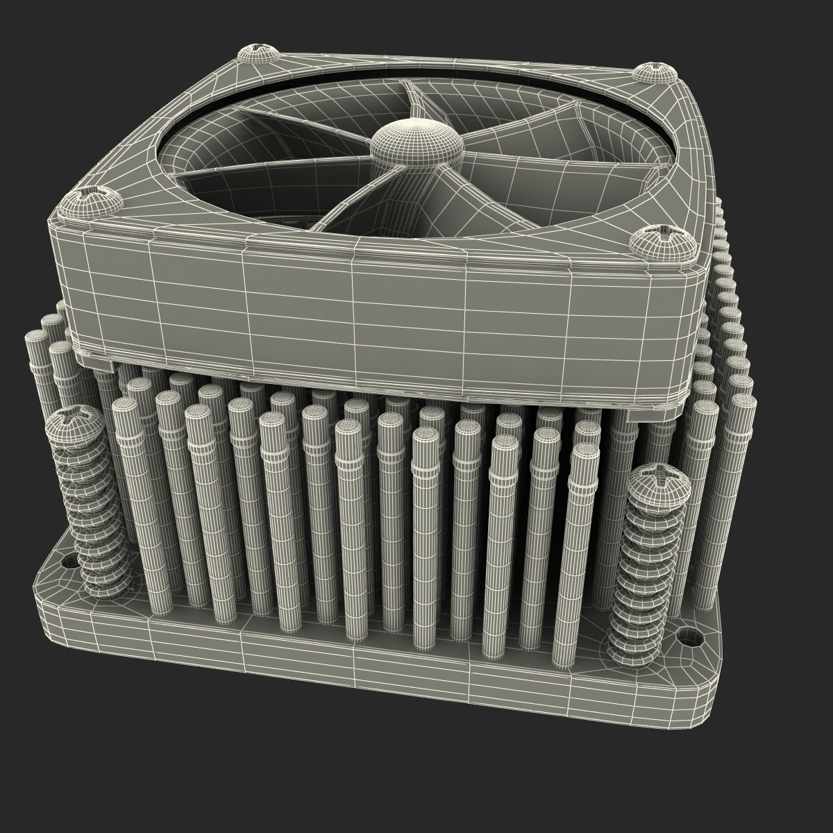 3d heatsink fan model