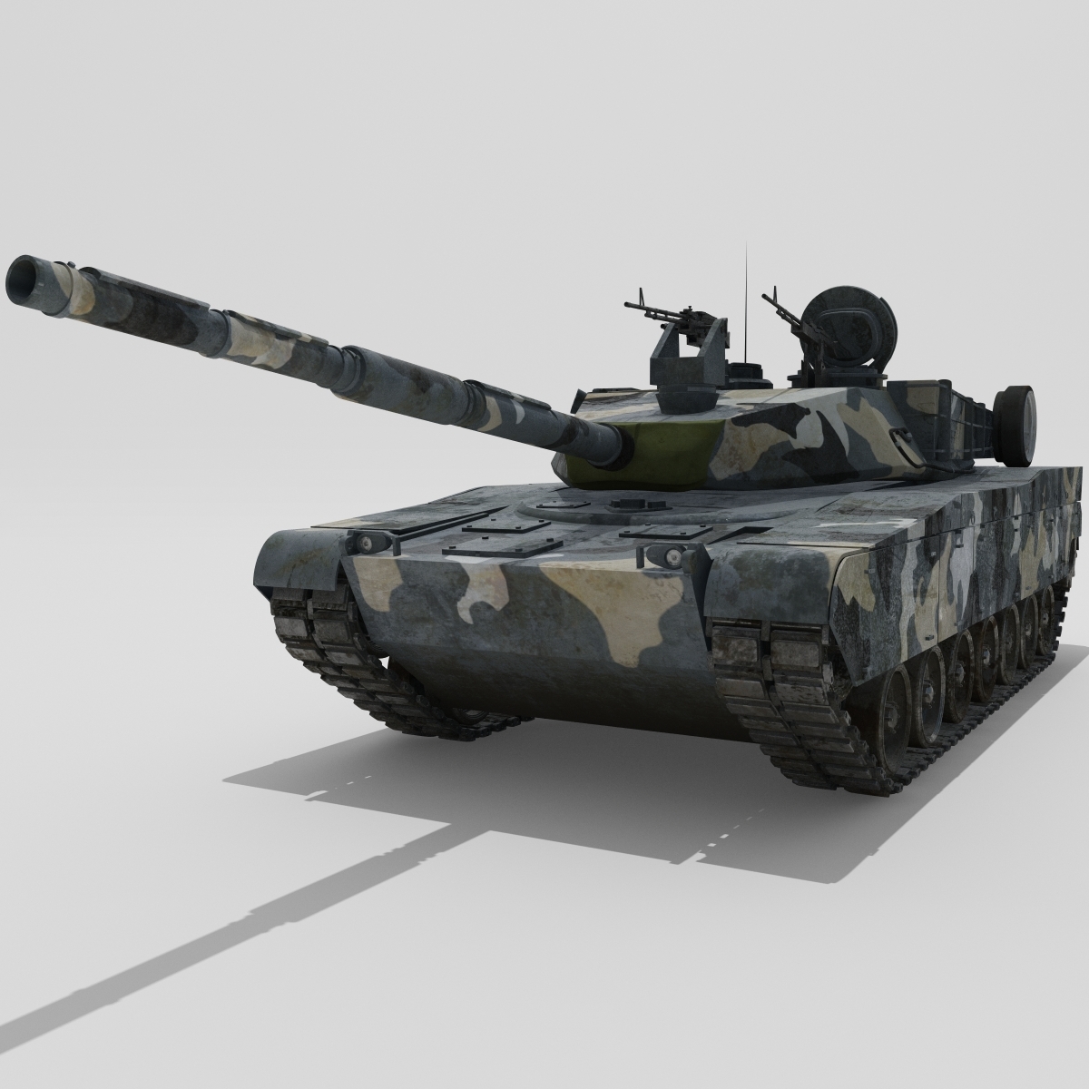 zulfiqar iranian main battle tank 3d max
