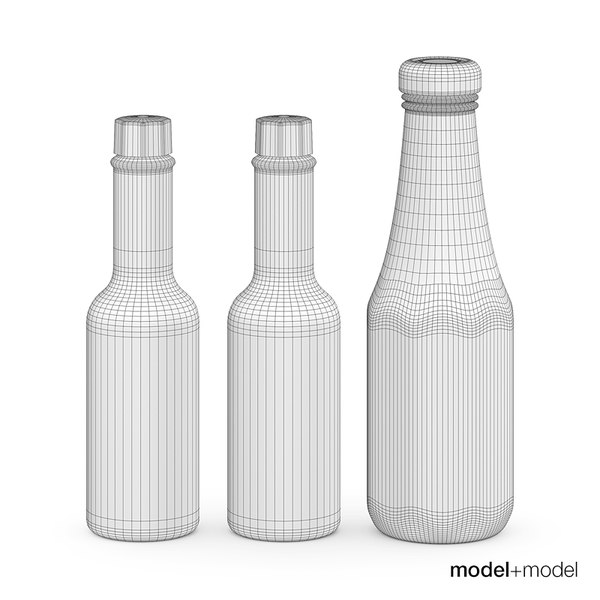 sauces set 3d obj