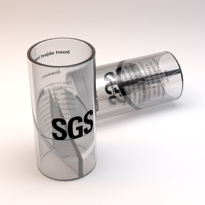 chocking test tube 3d model