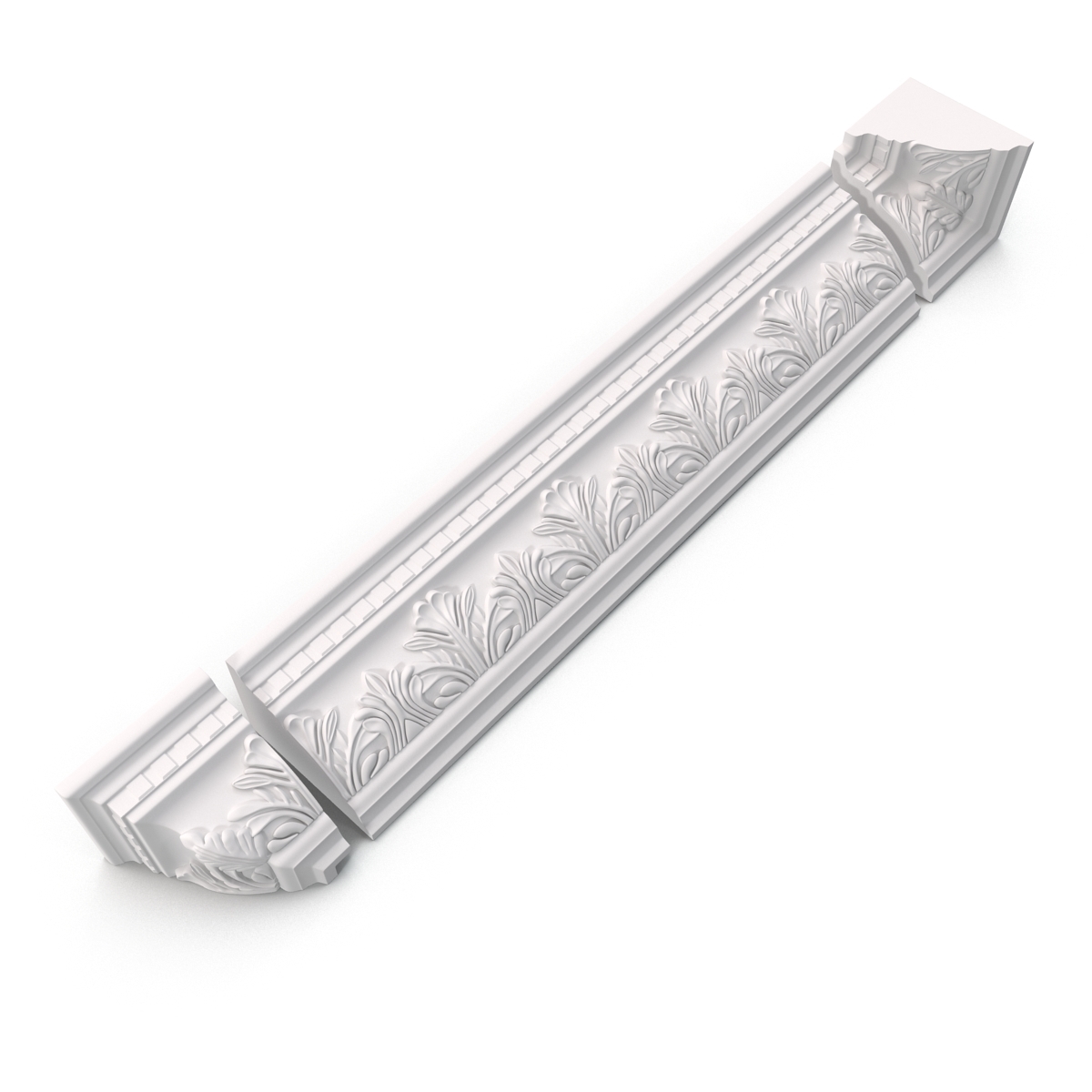 decorative crown molding 3d model