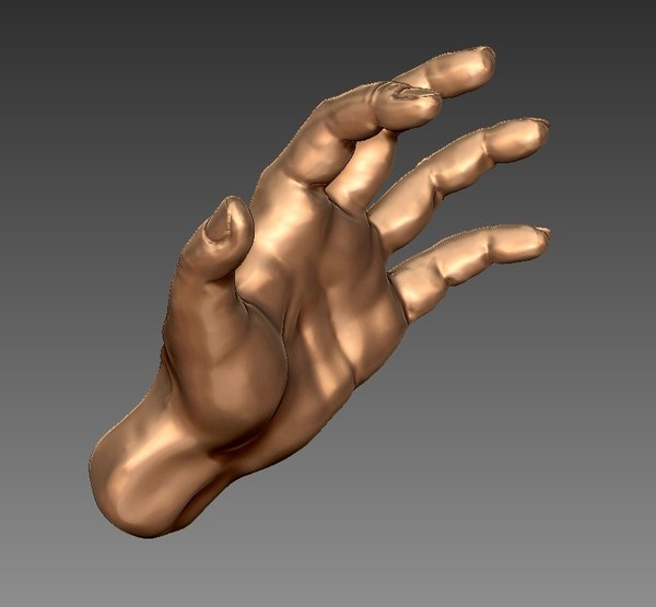 3d high-poly hand model