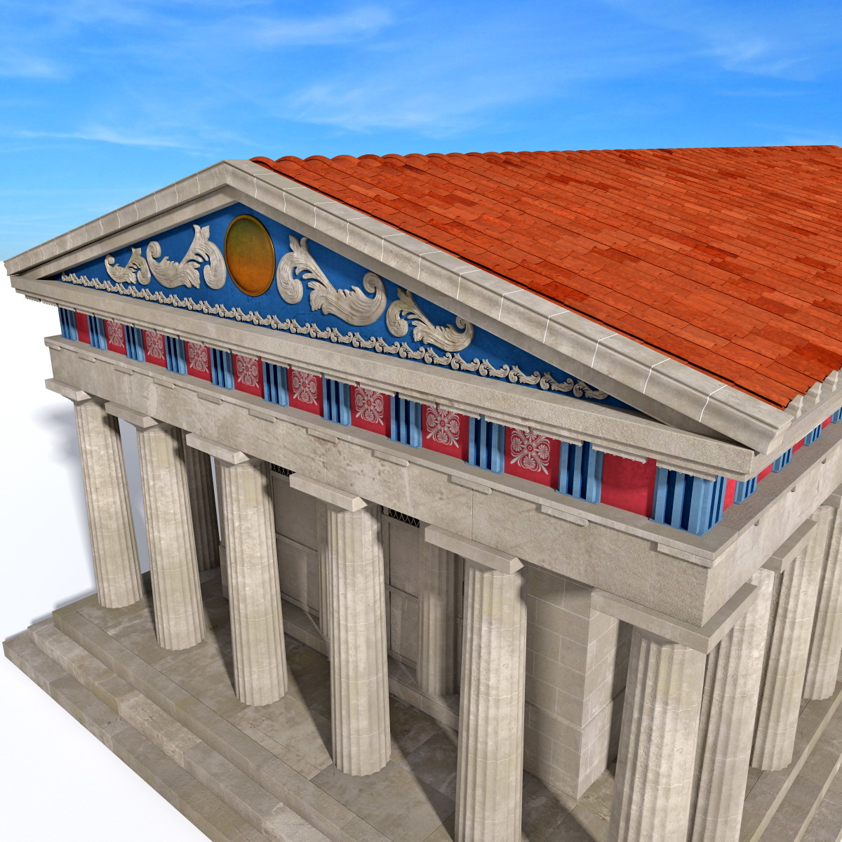 modèle 3D de Temple grec - TurboSquid 827620