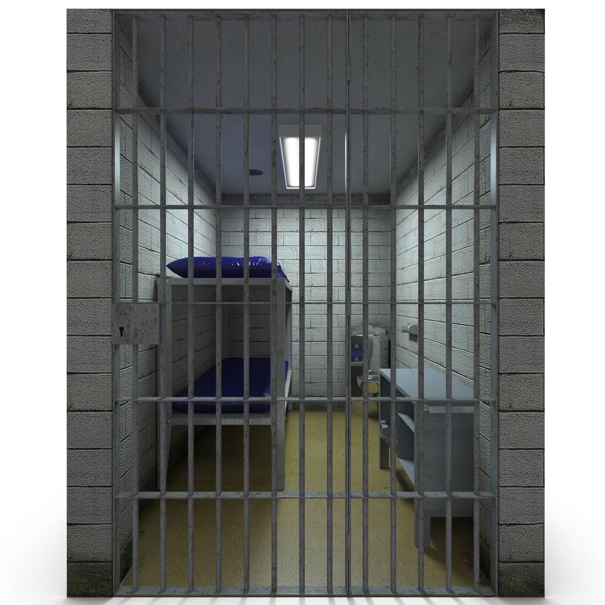 jail cell 3d c4d