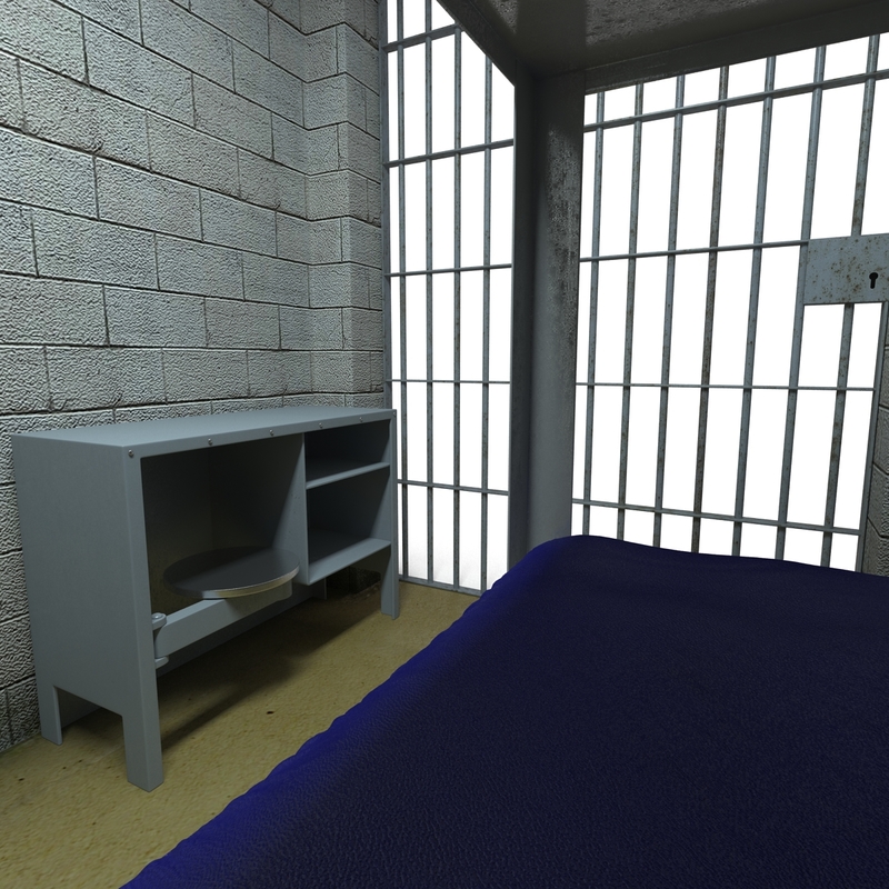 jail cell 3d c4d
