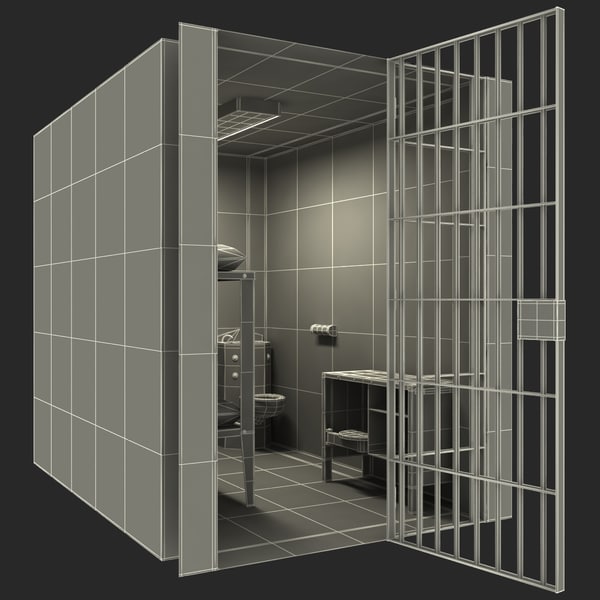 jail cell 3d c4d