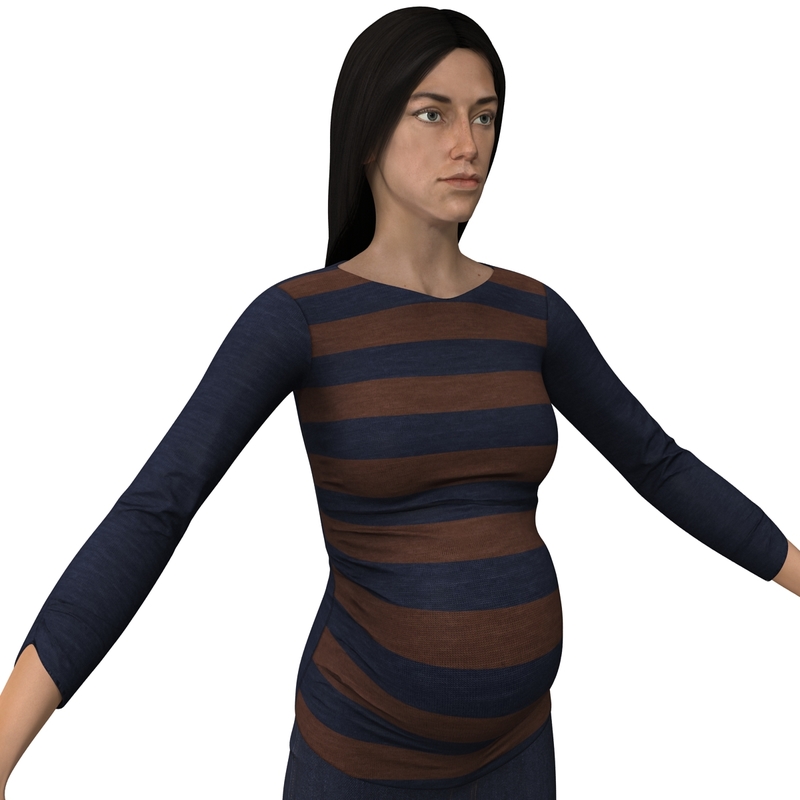 3d 3ds pregnant woman