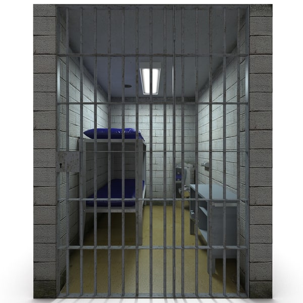 jail cell 3d c4d