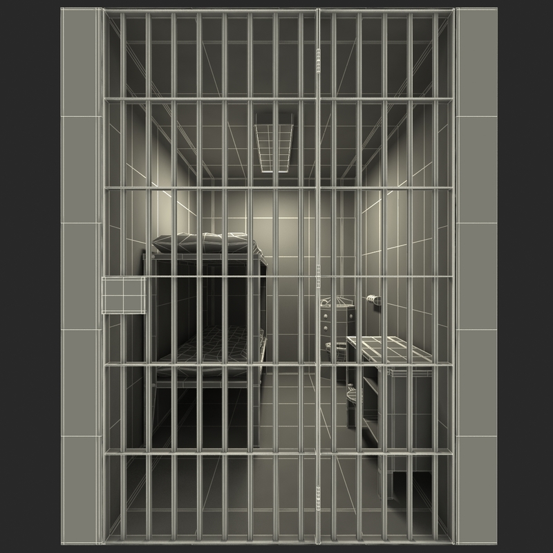 jail cell 3d c4d