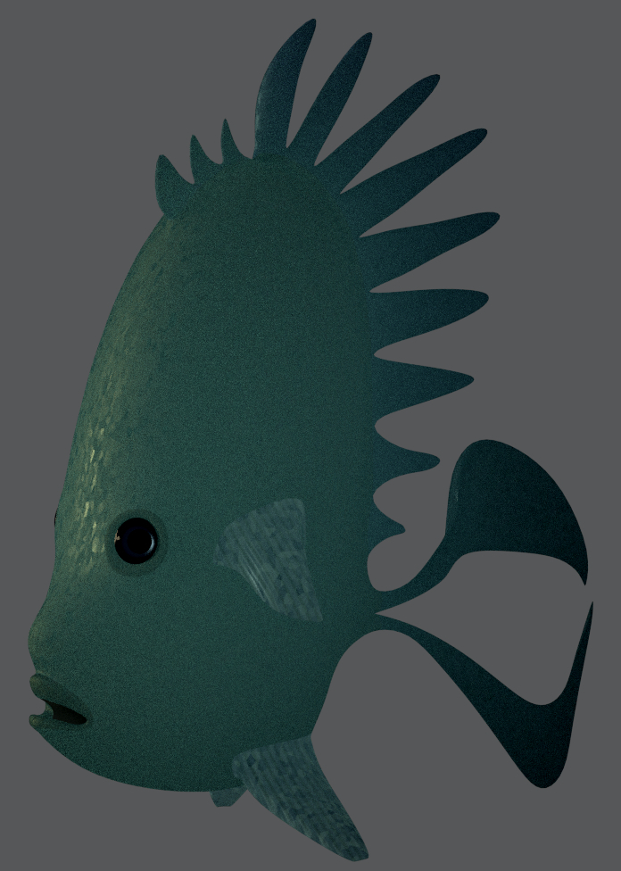 punk fish 3d blend