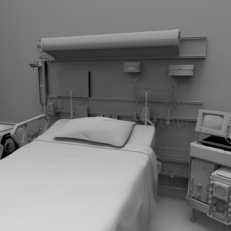 3d hospital room