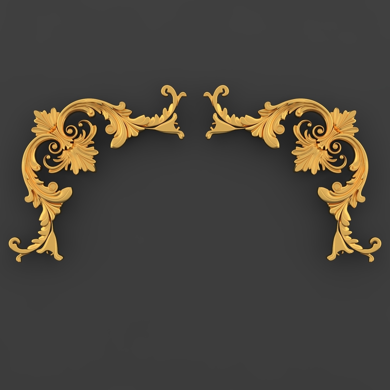 3d model of corner element