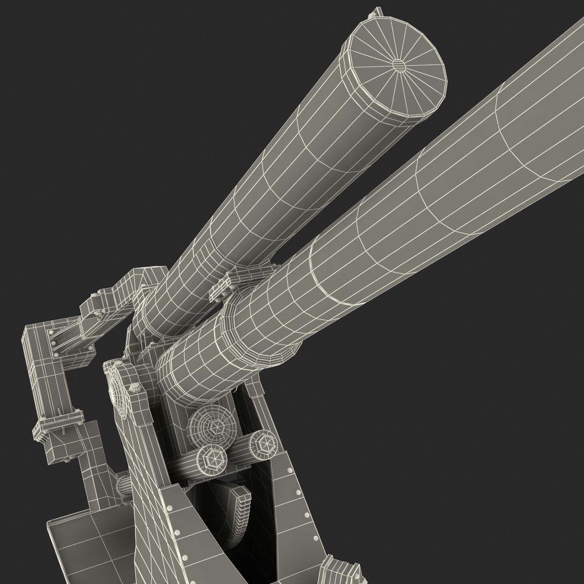 3ds max anti-aircraft gun