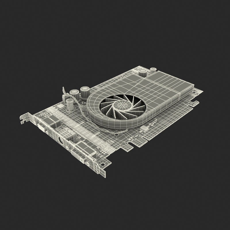 graphics card 2 3d model
