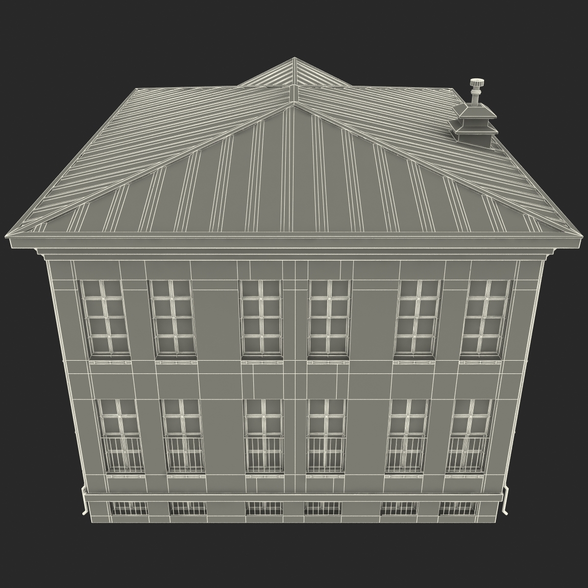 3d model police station building