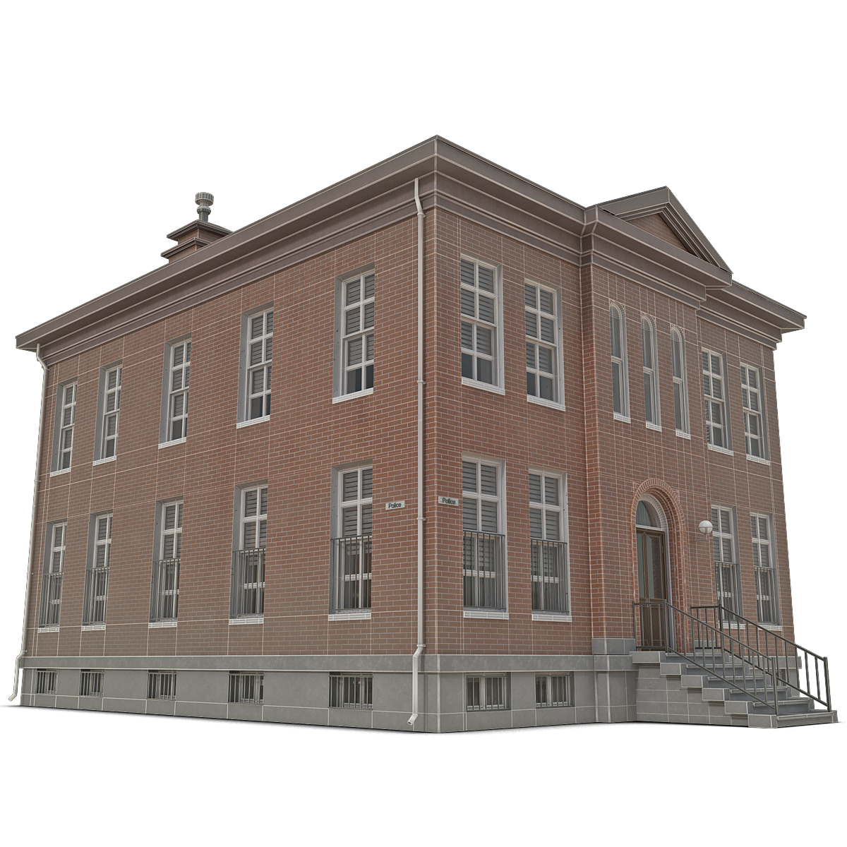 3d model police station building
