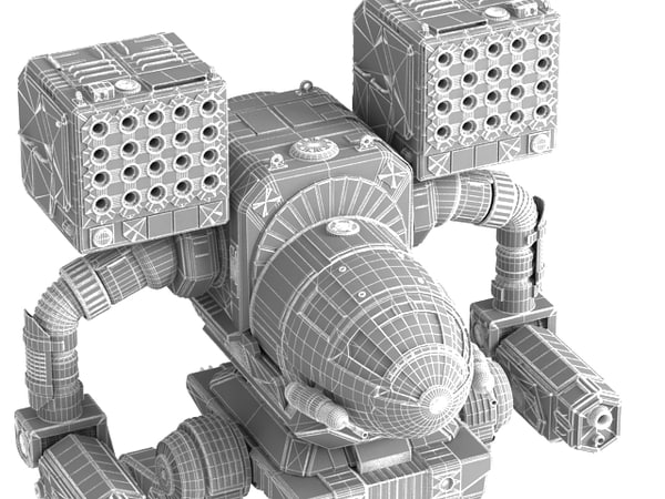 3d mech robot model