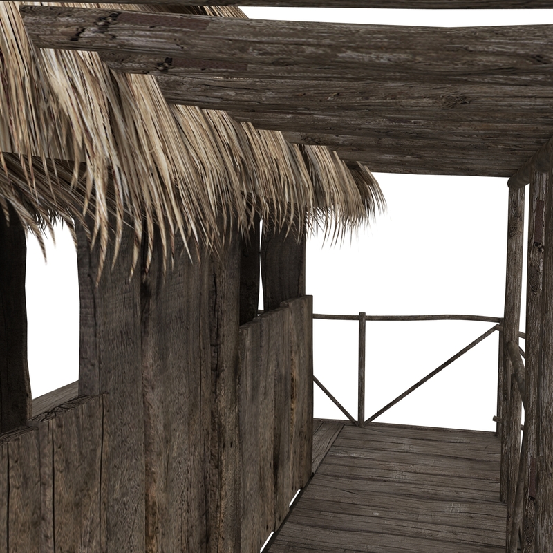 3ds max beach bungalow