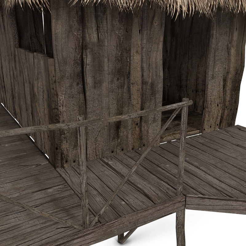 3ds max beach bungalow