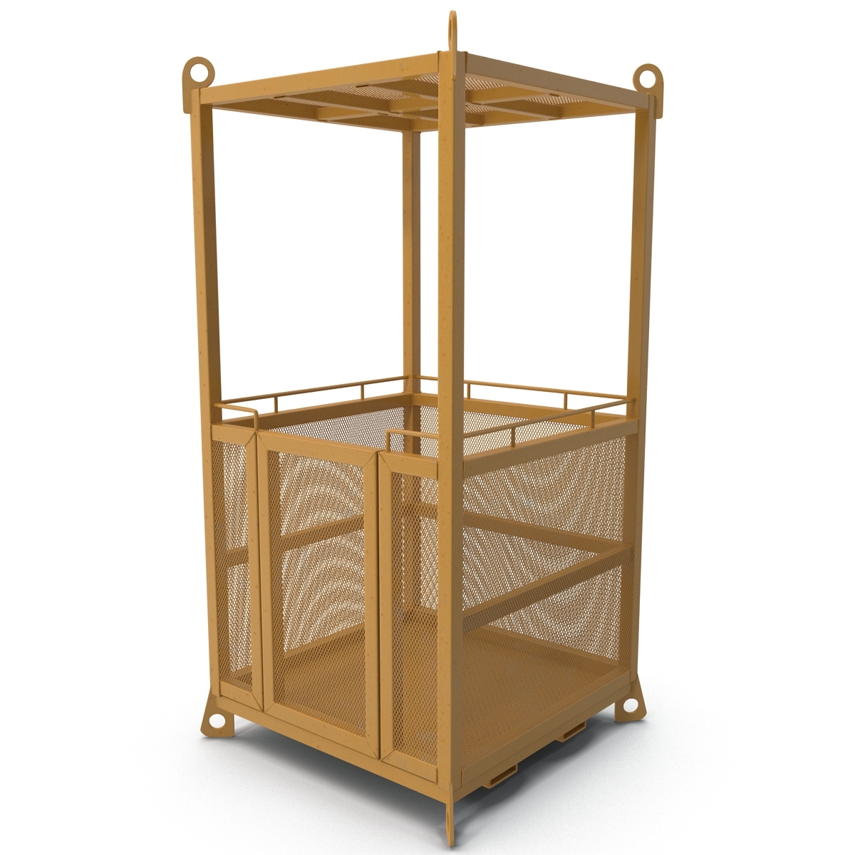 man cage crane basket 3d 3ds