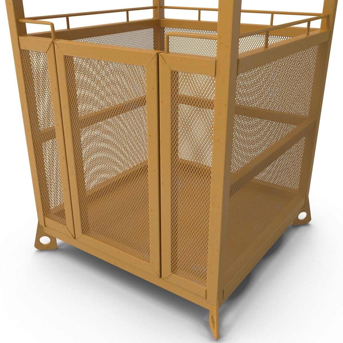 man cage crane basket 3d 3ds