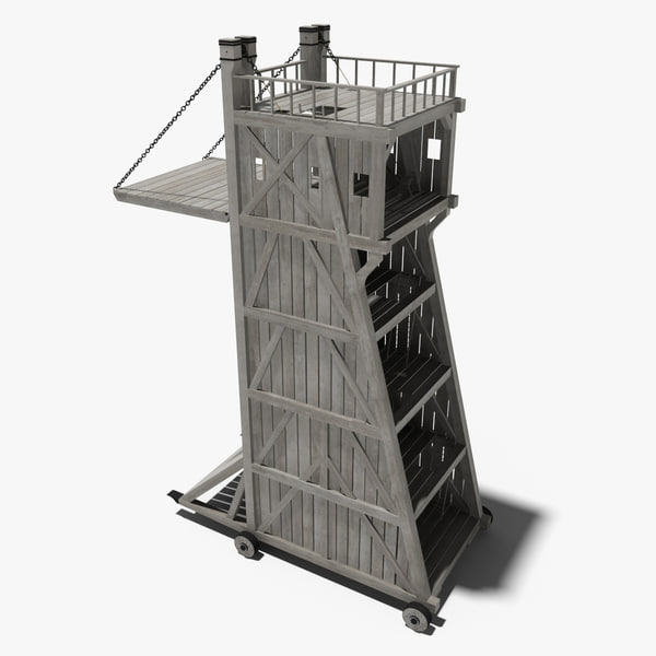 medieval siegetower 3d model