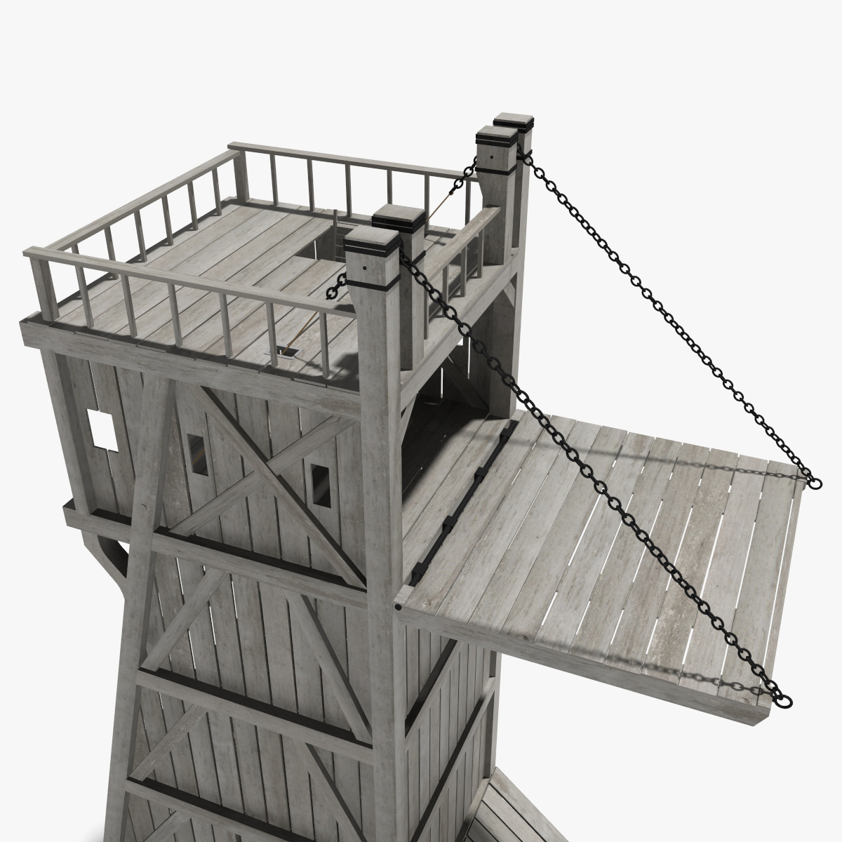 medieval siegetower 3d model