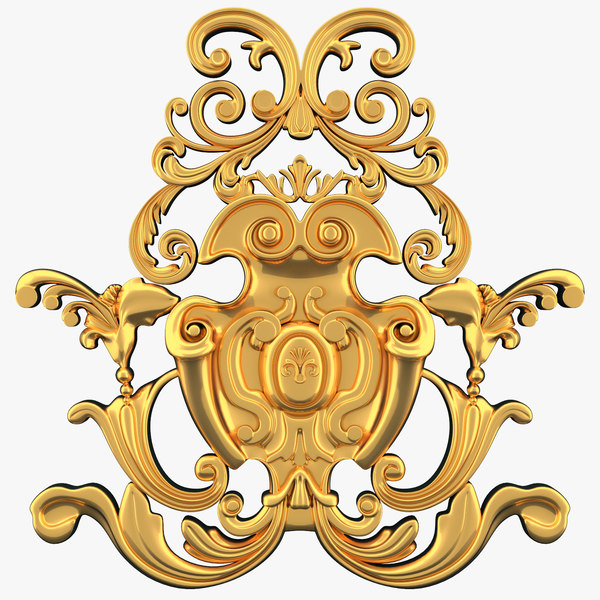 3d model ornament decor wall