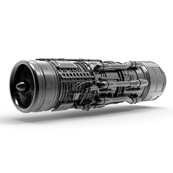 Aircraft engine turbine 3D model - TurboSquid 1513278
