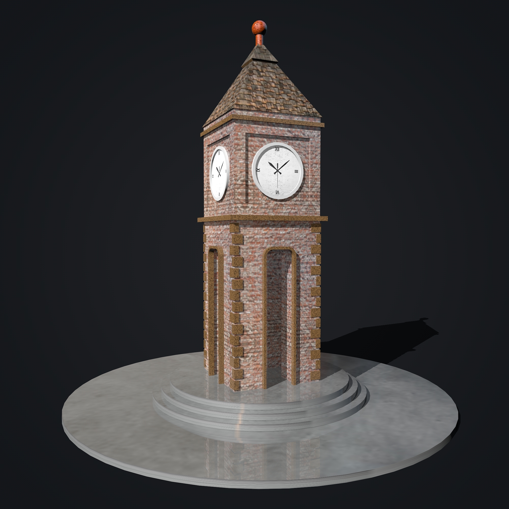 3d clock tower