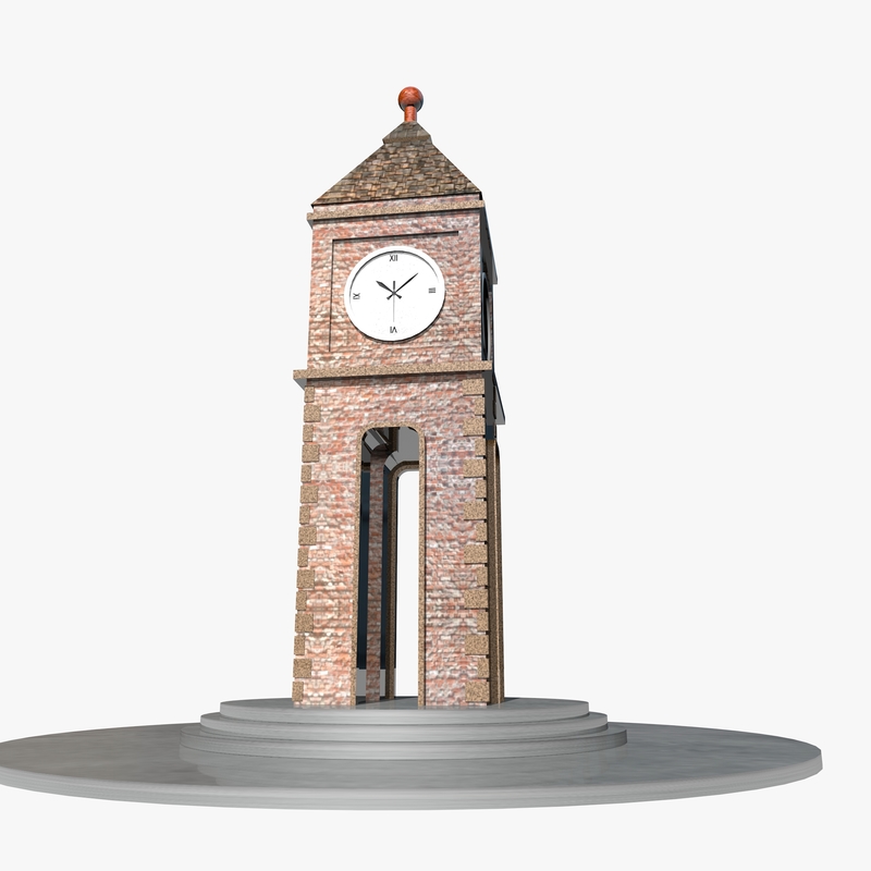 3d clock tower