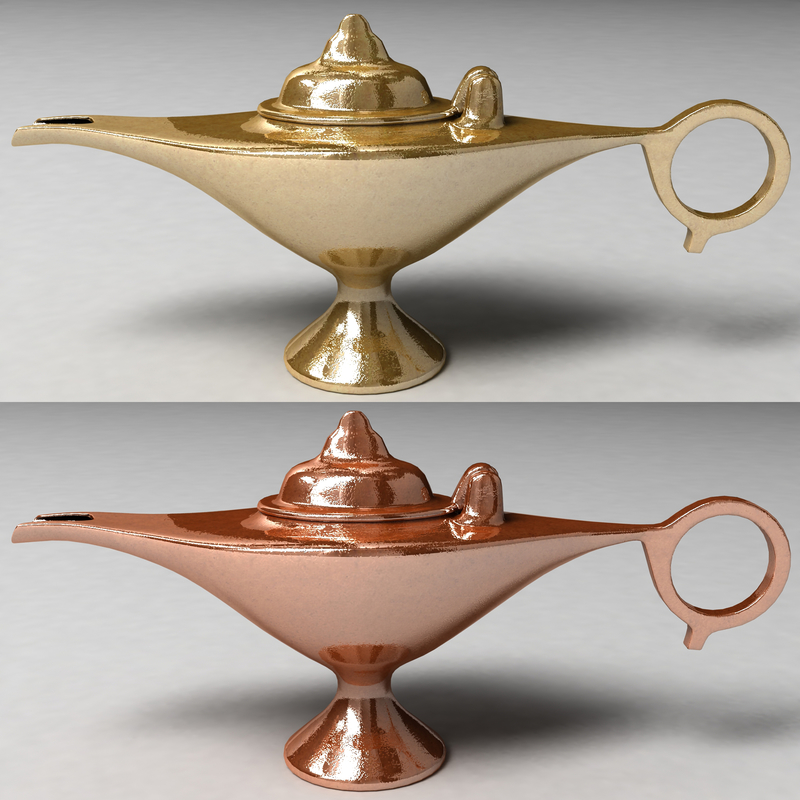 3d 3ds aladdin lamp