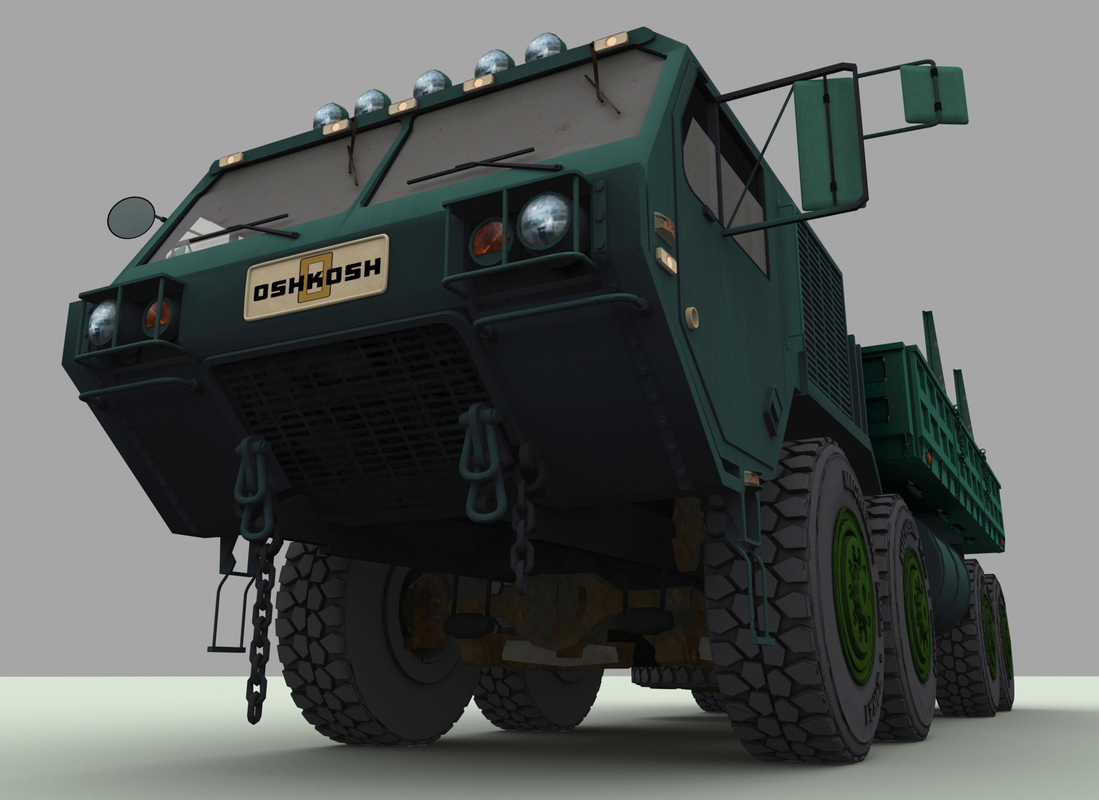 3d hemtt a4 m985 cargo truck