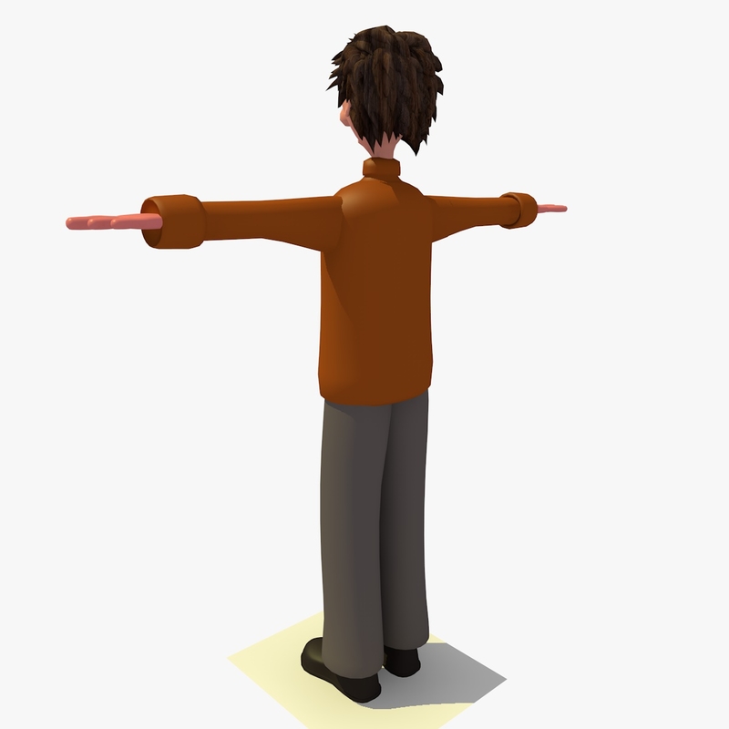 3d tim cartoon character