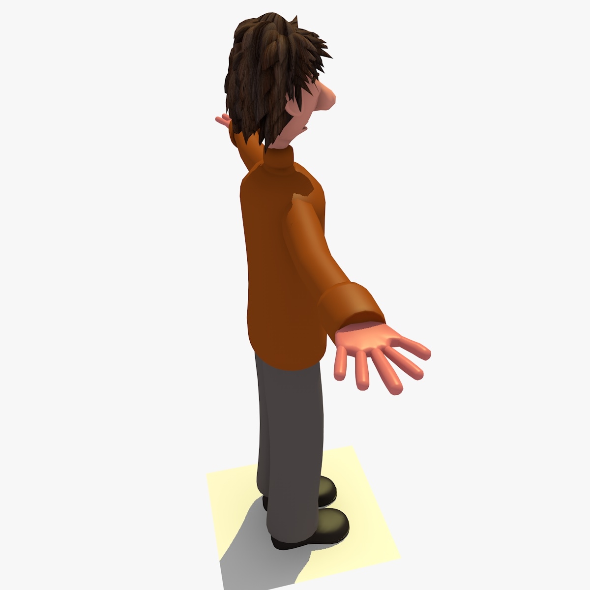 3d tim cartoon character