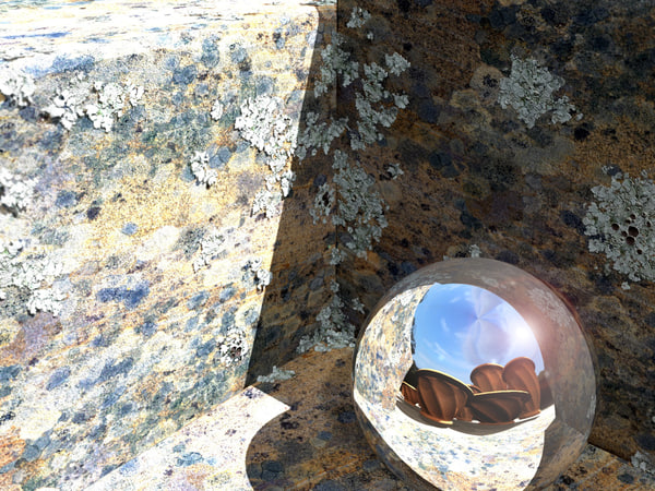 lichen set type 01 3d model