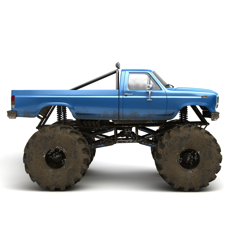 monster truck 3d model