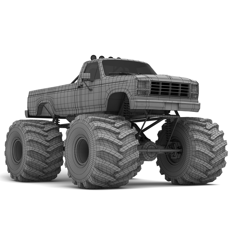 monster truck 3d model