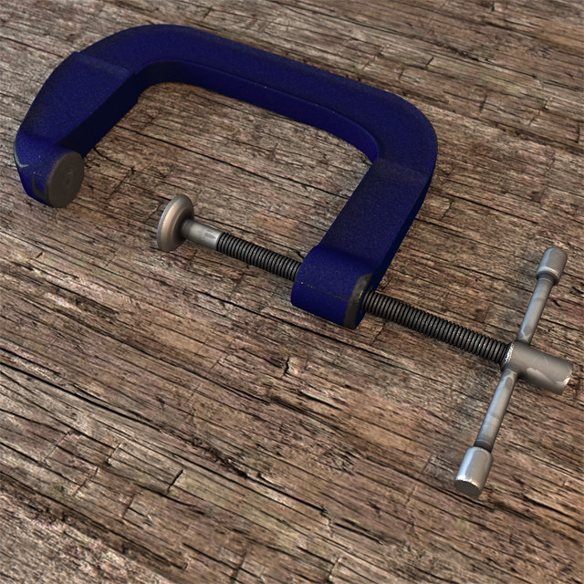 c clamp 3d model