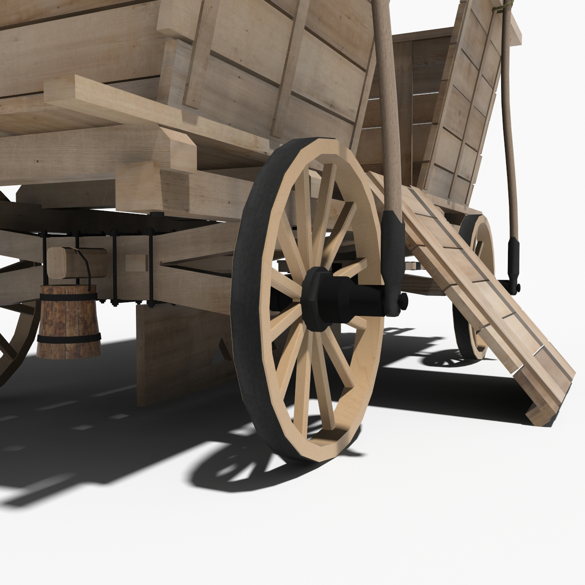 medieval war wagon 3d model