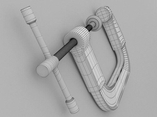 c clamp 3d model