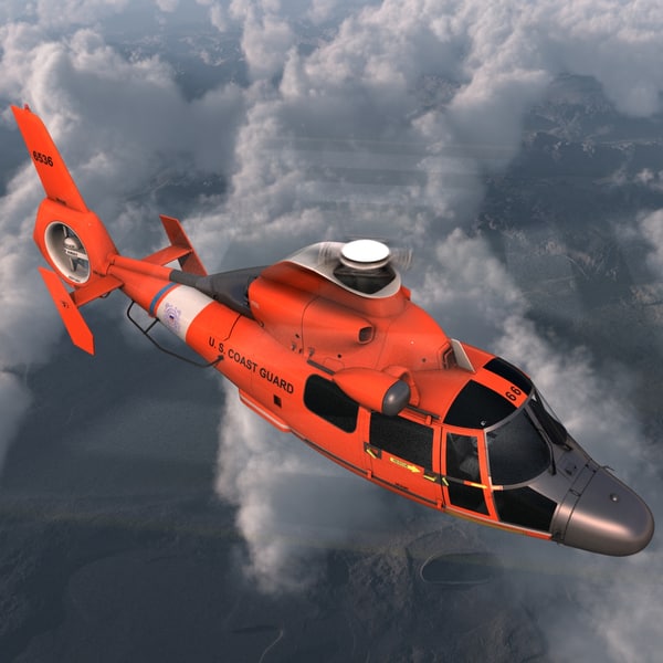 search rescue helicopter eurocopter 3d model
